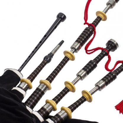 MacRae SL4/FN Full Engraved MacRae Bagpipes - Henderson Imports
