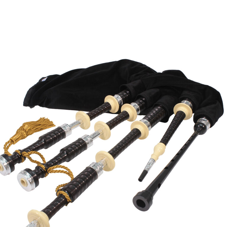 MacRae SL4 Engraved Bagpipes with MacRae Pipe Chanter - Henderson Imports