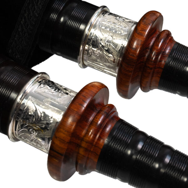 Naill DN5 Thistle Bagpipes - Cocobolo & Engraved Silver - Henderson Imports